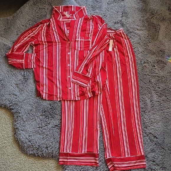Soma | Intimates & Sleepwear | Soma Red And White Striped Womens Pajama ...